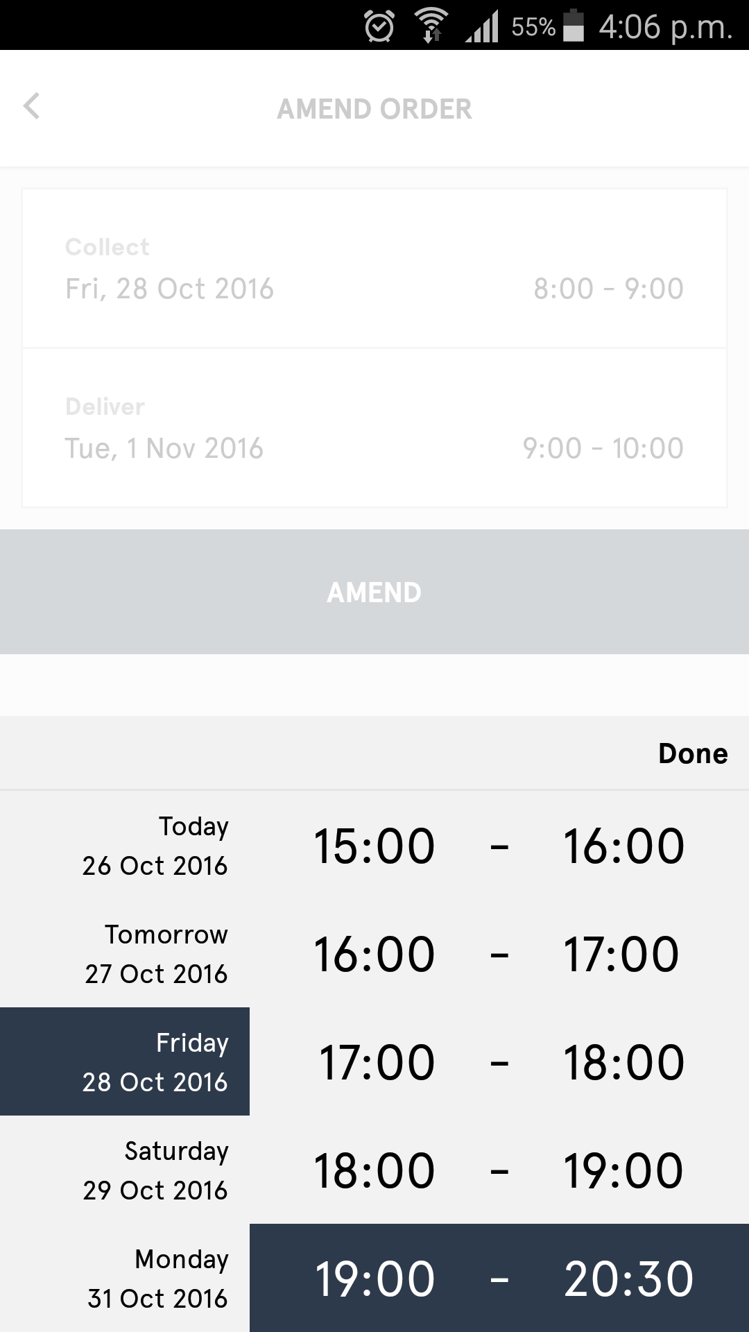 How to re-schedule your order | ihateironing